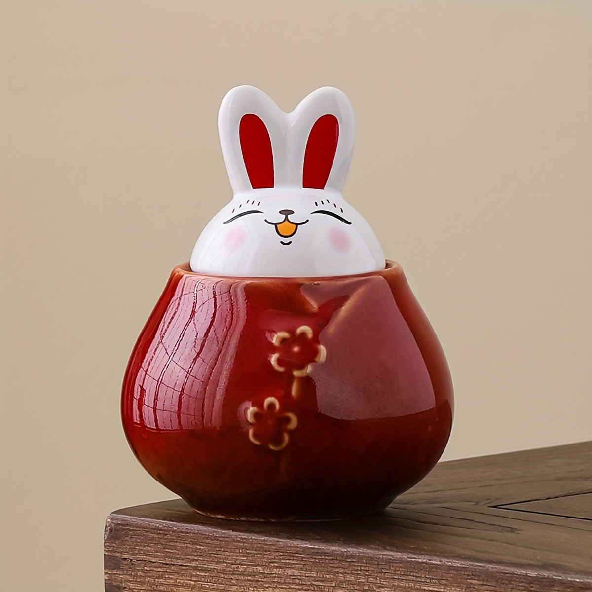 Easter Bunny Storage Jar Ceramic Snack Jar Easter Egg - Temu United Kingdom
