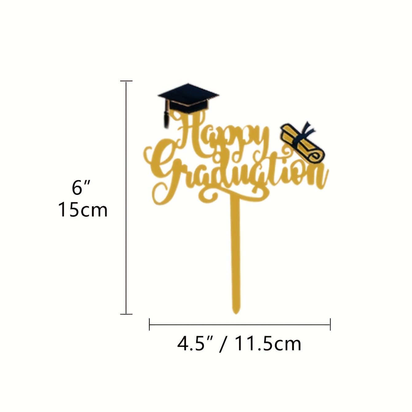1pc Graduation Party Cake Topper Cake Top Decoration For Graduation ...