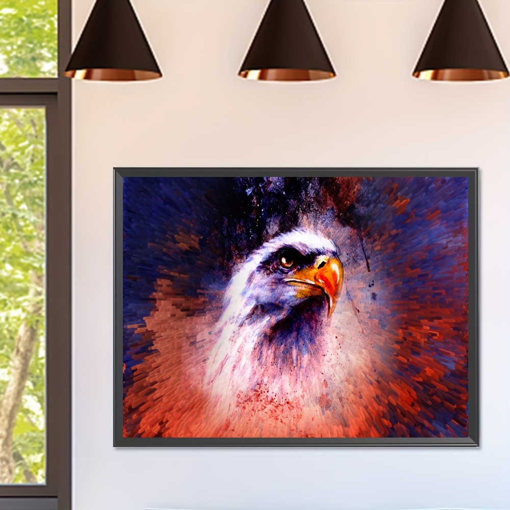 White Head Eagle Pattern Canvas Painting Poster Prints - Temu United ...