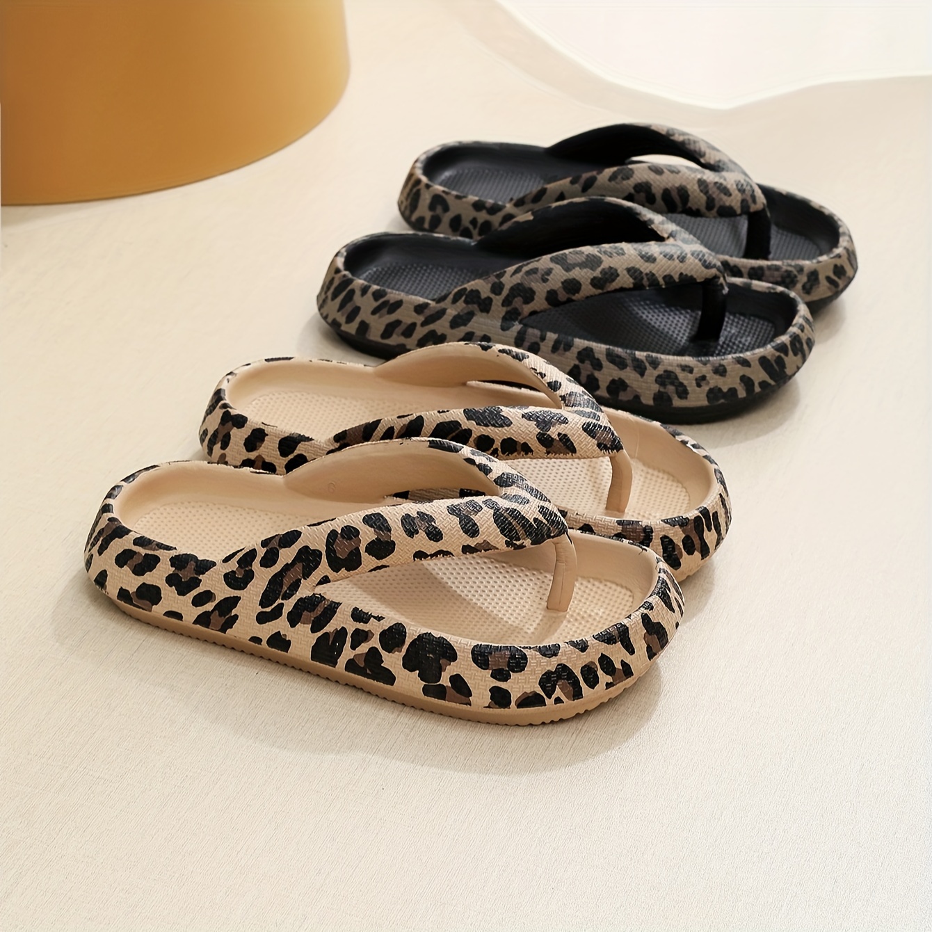 Modische Flip flops Leopardenmuster Weiche Sohle Eva - Temu Switzerland