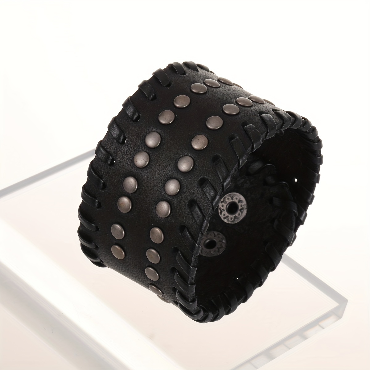 Bracelet Pour Hommes À La Mode, Décoration De Rivets De Style Punk ...