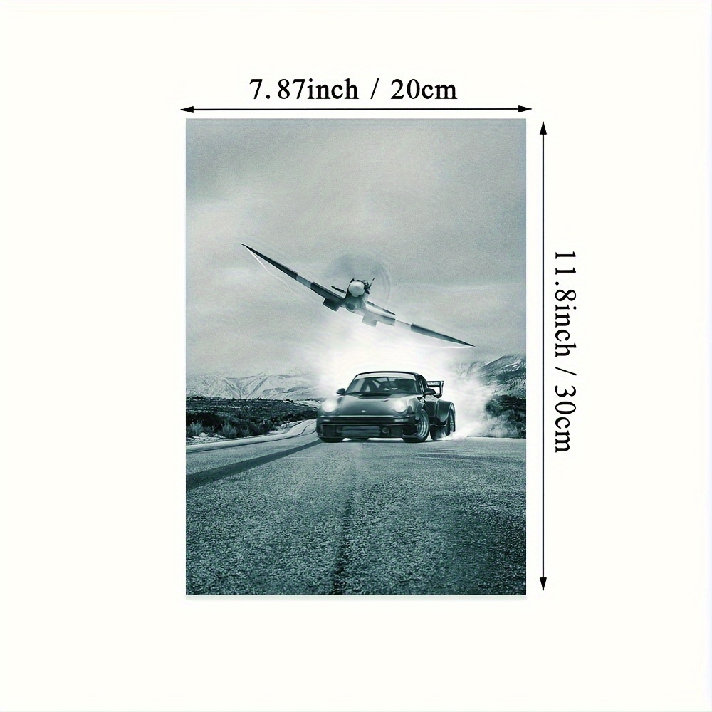 Unframed Canvas Poster Modern Art Fighter Jet Supercar - Temu Canada