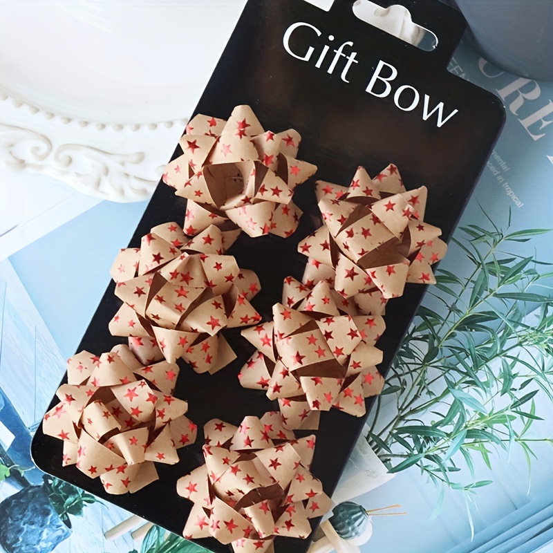 Christmas Plastic Red Star Pull Flower Minimalist Style Gift - Temu ...