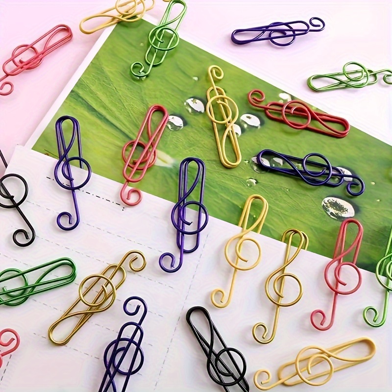 Colourful Notes Paper Clip Mixed 10 Colours Music Bookmark - Temu Australia