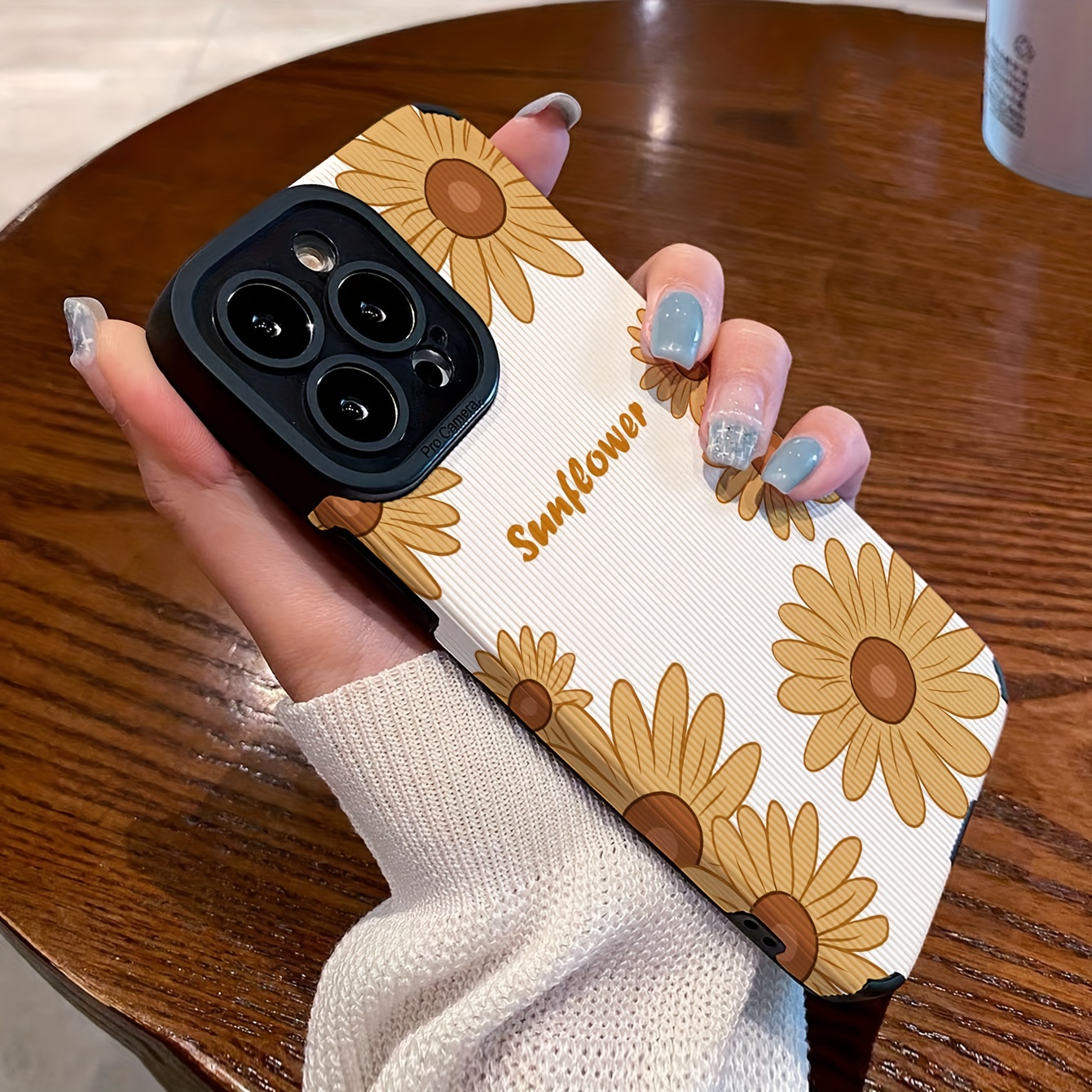 Phone Case With Flowers Graphic Anti fall For Iphone 14 13 - Temu New ...