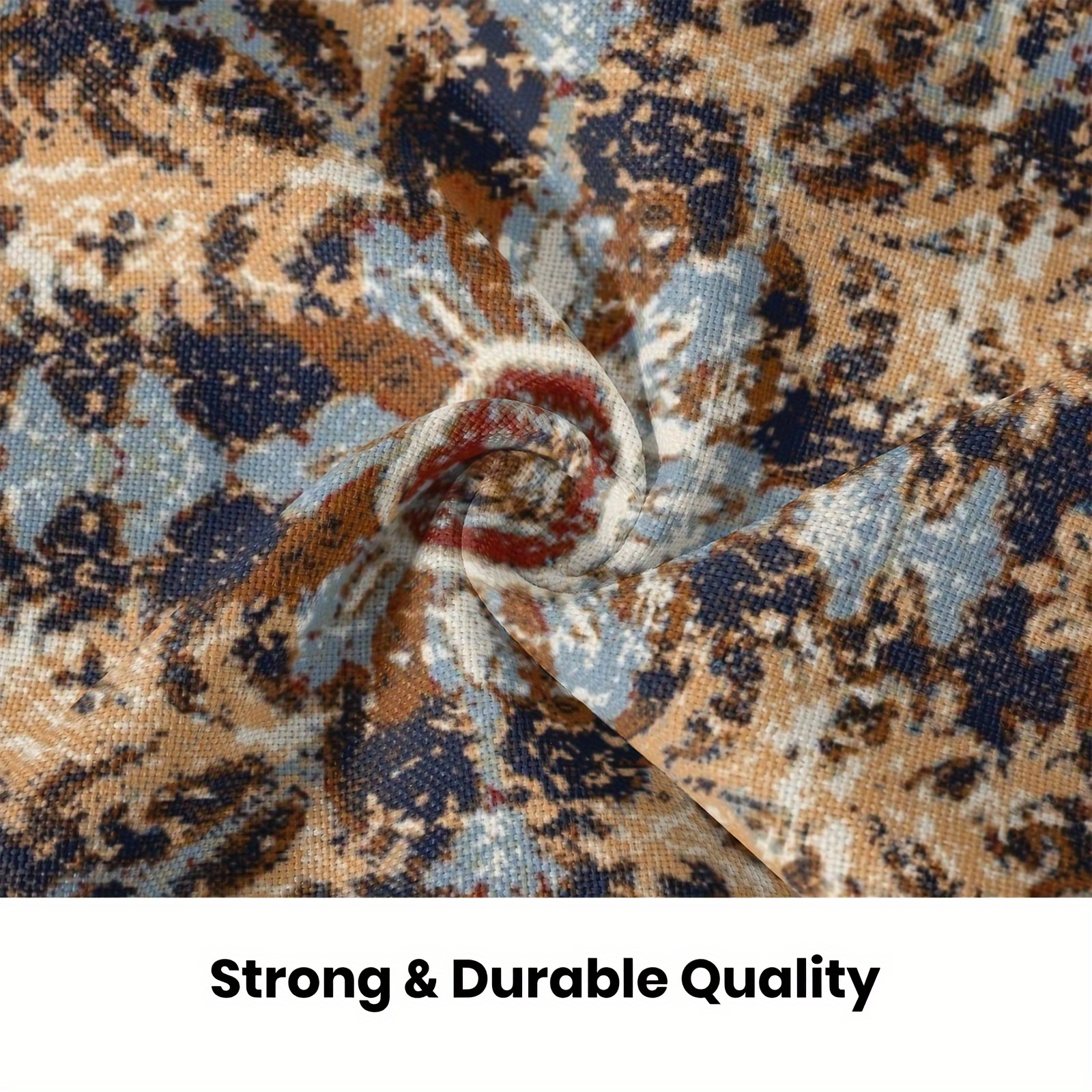 Boho Pillow Covers Carpet Pattern Throw Pillows Case Navy - Temu New ...