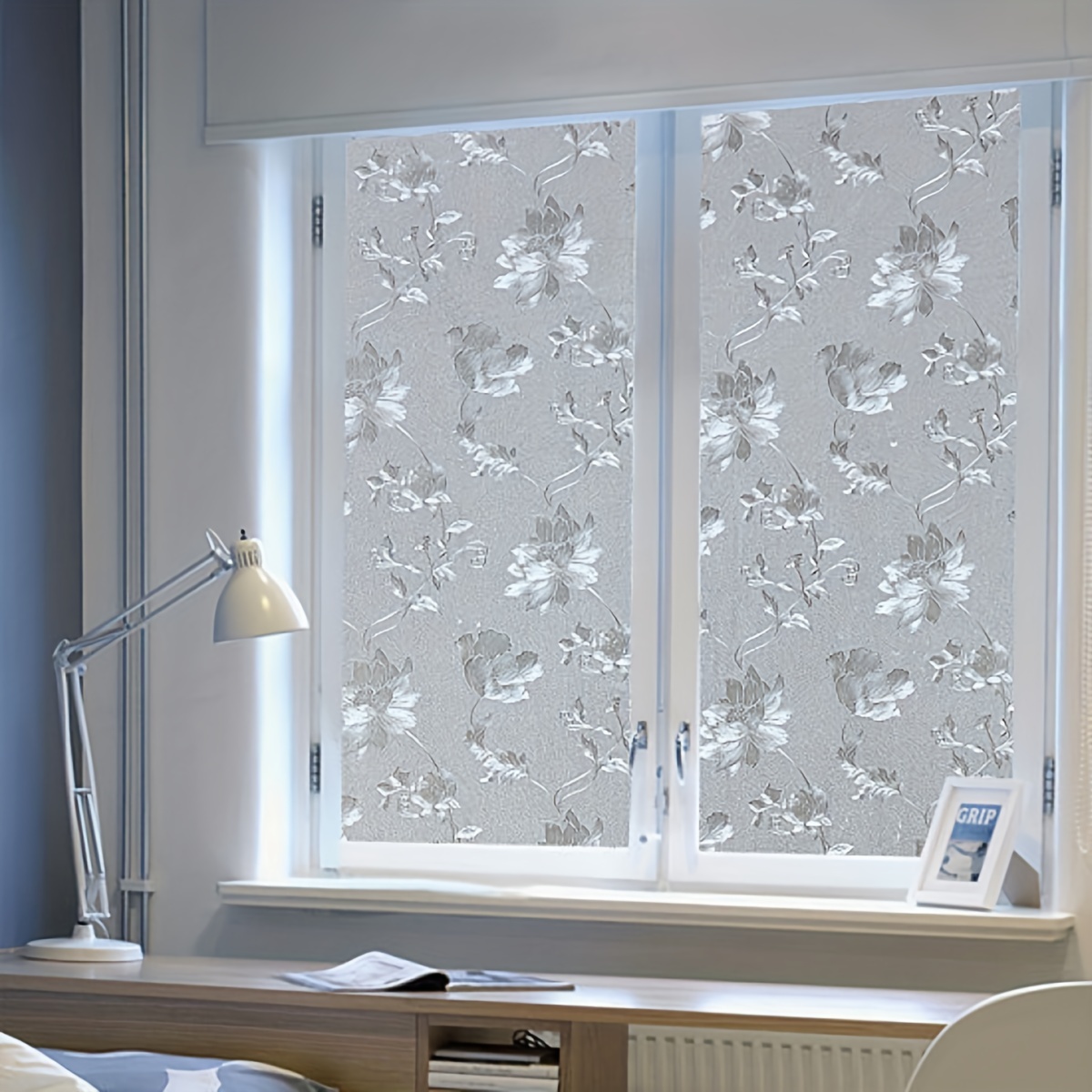 Hibiscus Flower Glass Window Film Window Stickers Privacy - Temu