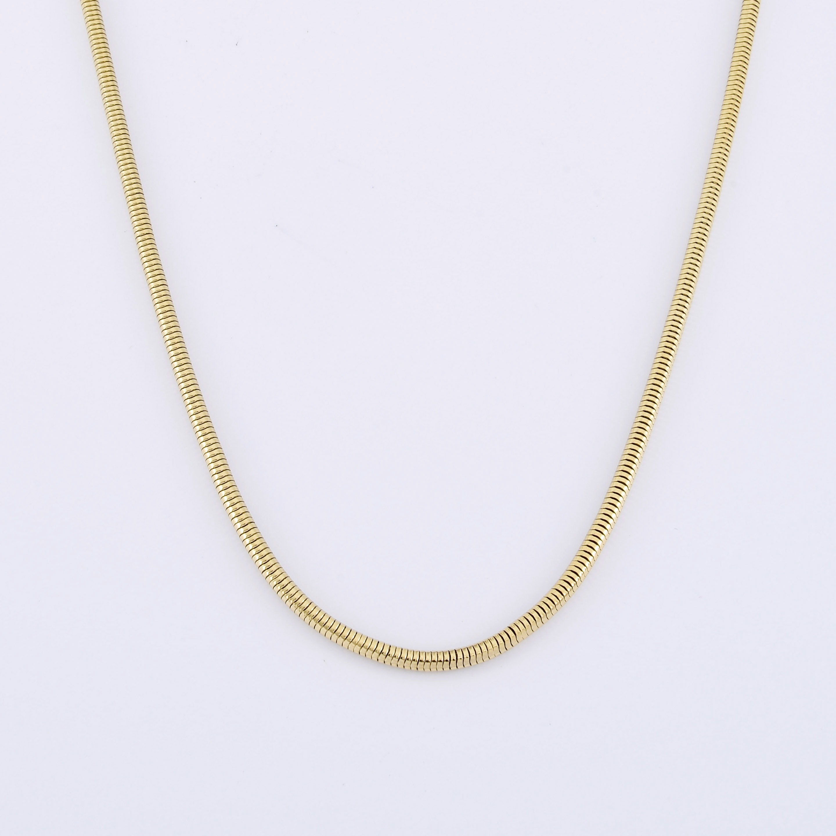 Men's Gold-plated Pinimalist Round Wide Snake Chain Necklace - Temu ...