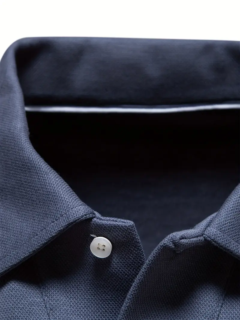 Solid Color Mens Comfy Long Sleeve Lapel Shirt Spring Fall Temu
