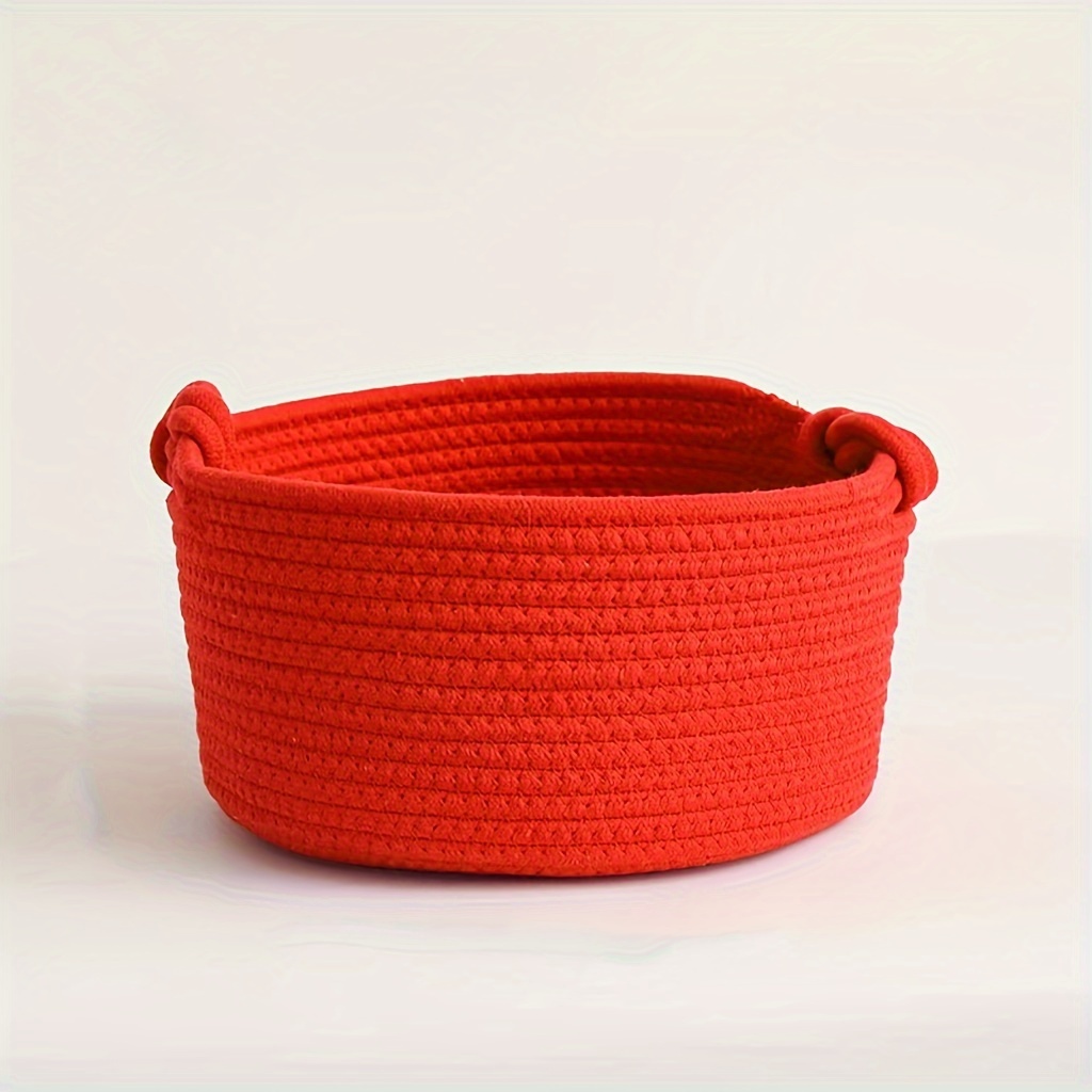 Handmade Storage Basket Snack Finishing Basket Woven - Temu United Kingdom