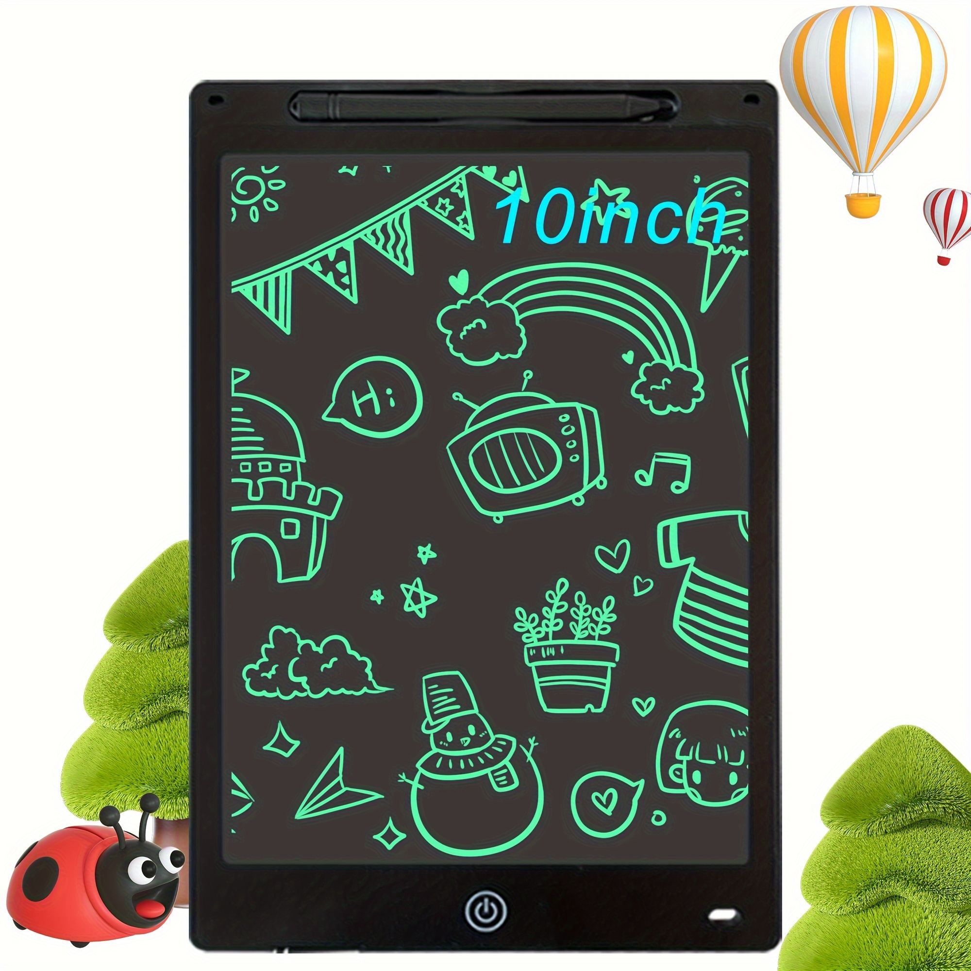 Lcd Writing Tablet Kids Toddler Doodle Board Erasable - Temu Australia