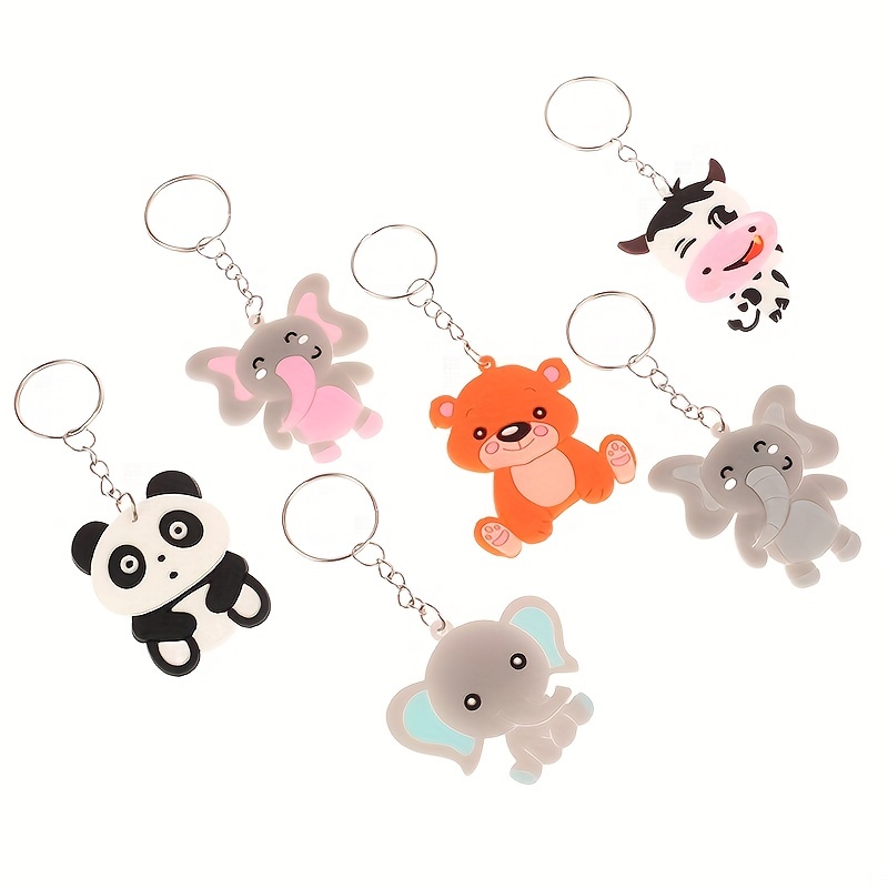 Animal Cartoon Key Chain Silicone Key Accessories Pvc Soft - Temu Canada