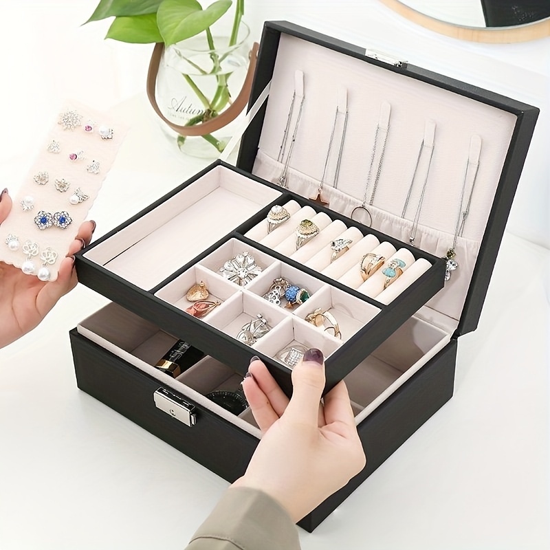 Desktop Organizer Portable Storage Box Jewelry Organizer - Temu Australia