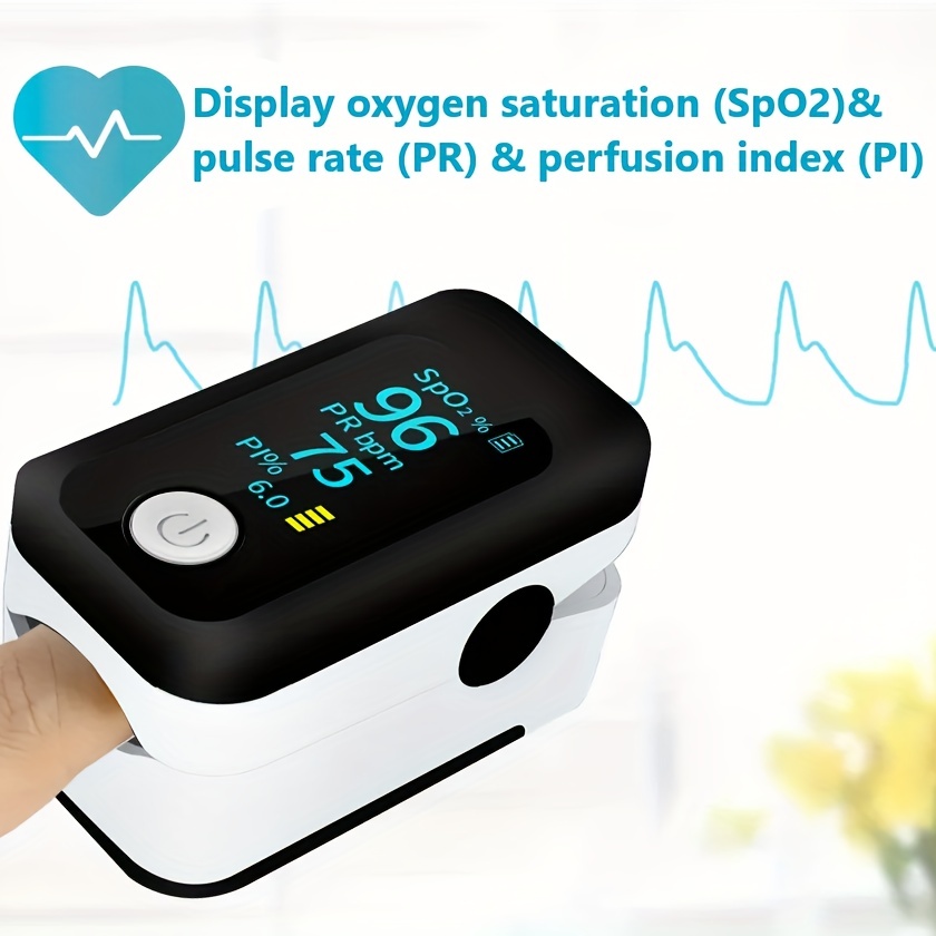 Fingertip Pulse Oximeter Spo2 Machine Oled Screen Simultaneous ...