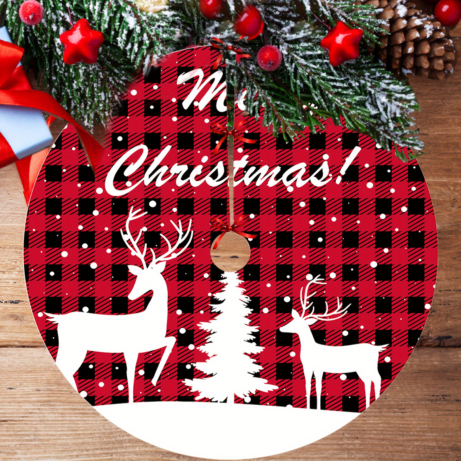 Christmas Tree Skirt Christmas Ornaments Decorations - Temu Ireland