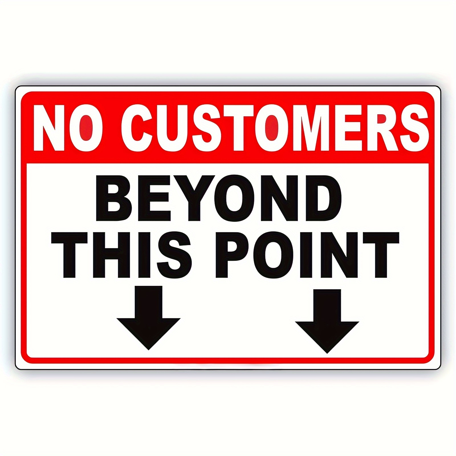 No Customers Beyond Aluminum Arrow Pointer - Temu