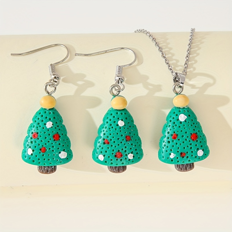 Christmas Multiple Christmas Tree Jewelry Set Children's - Temu United ...