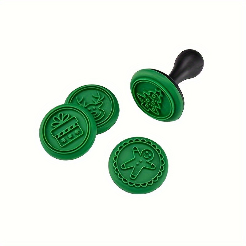Christmas Stamp Mold Set Include Stamps Handle Silicone - Temu Canada
