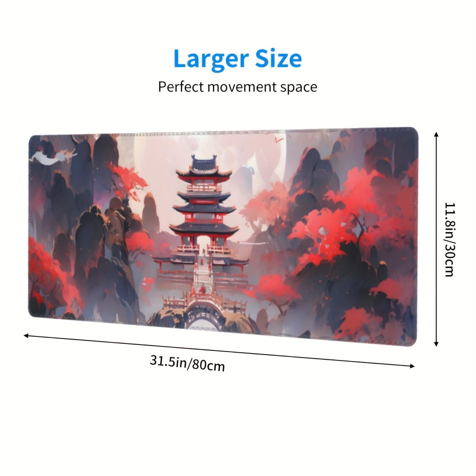 Mountain Tower Gaming Mouse Pad Non slip Rubber Base Perfect - Temu Canada