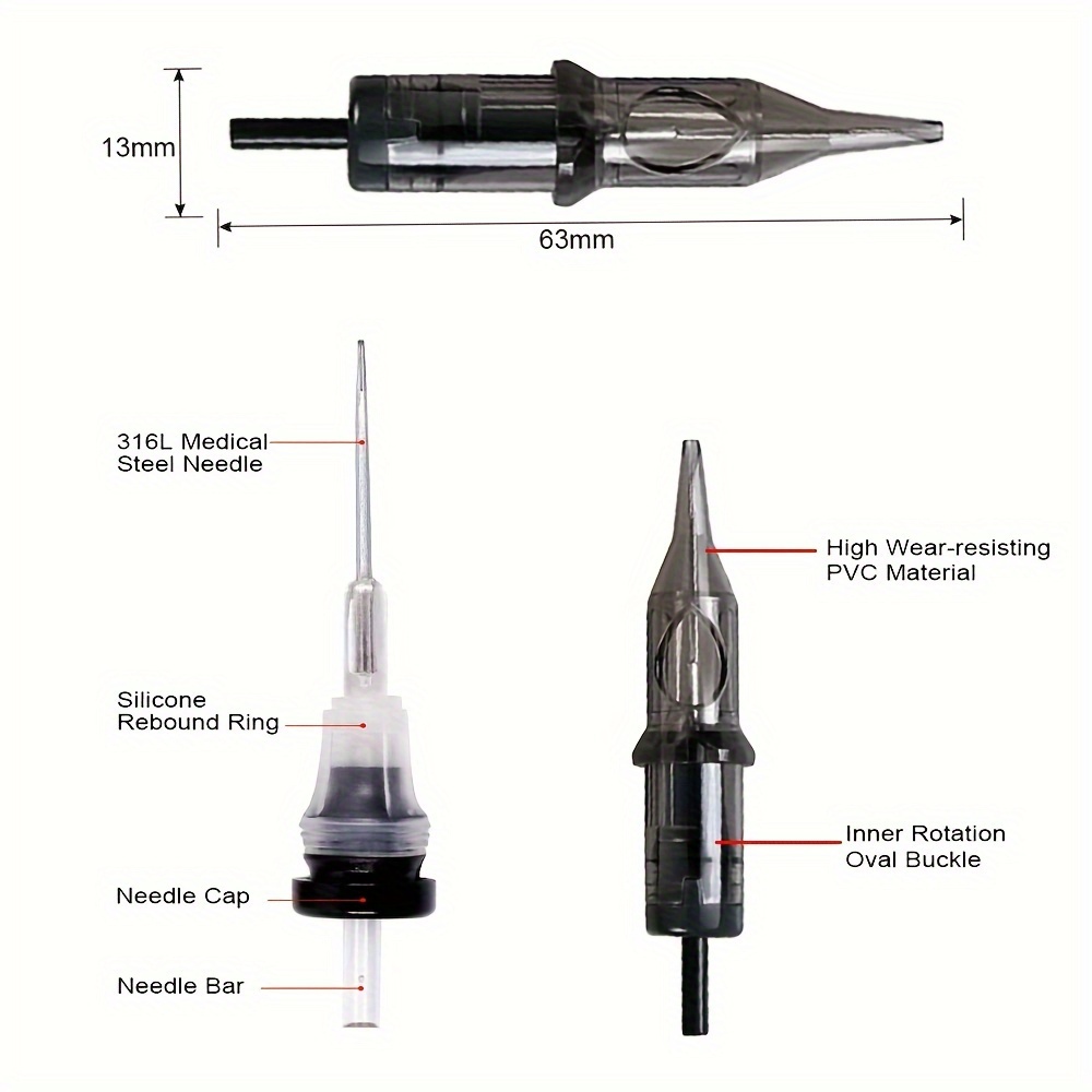 Professional Tattoo Machine Set Cartridge Needles Color Inks - Temu