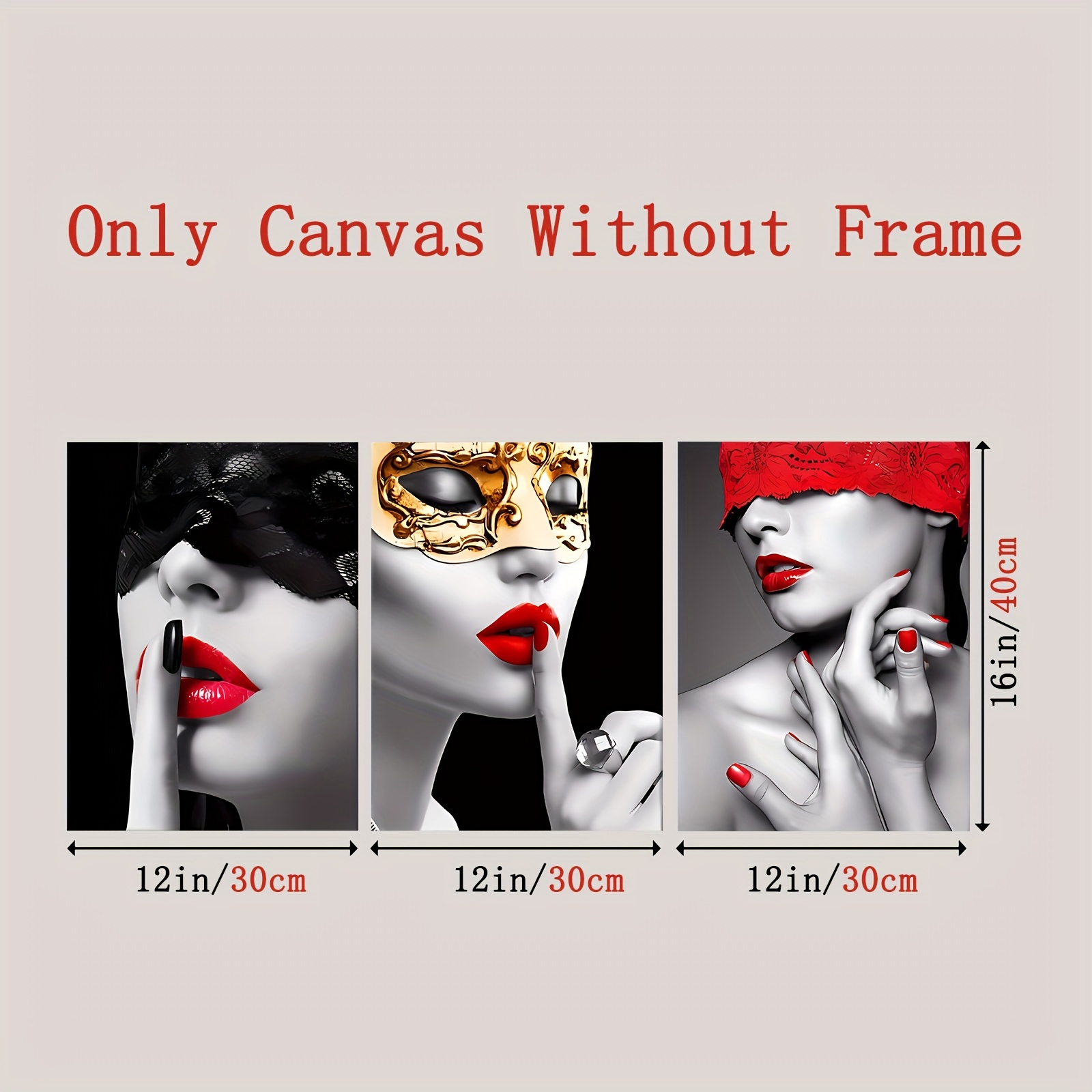 Canvas Poster Modern Art Abstract Animal Paintings Black And - Temu New ...
