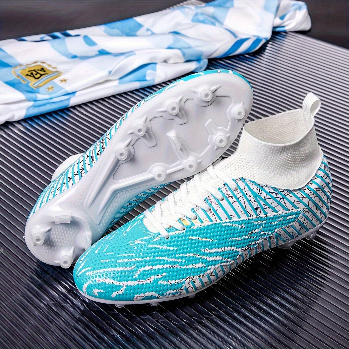 Men's High Top Non Slip Football Cleat Spikes Professional - Temu Canada