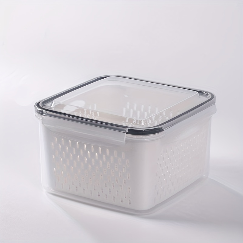 Fruit Storage Containers For Fridge With Removable Colanders, Airtight ...