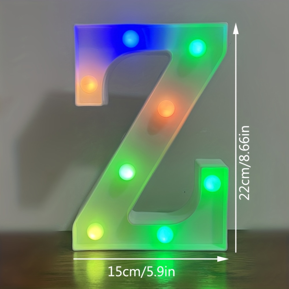 Colorful Slow Flash Letter Light Birthday Statement Proposal - Temu ...