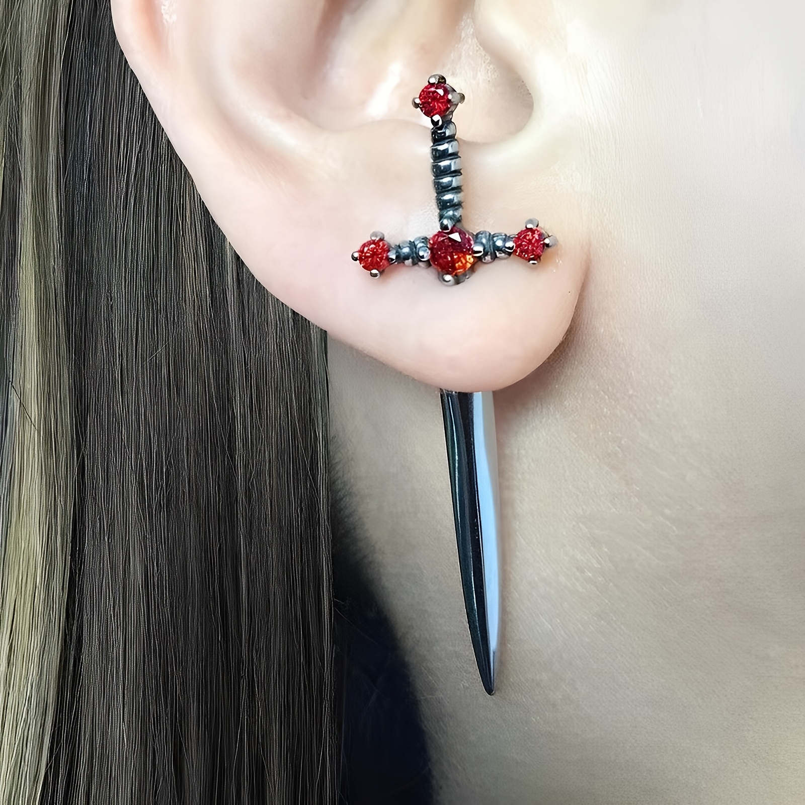 Vintage Dagger Earrings - Perfect For Holidays And Birthday Parties! Gothic Earrings, Sword ...