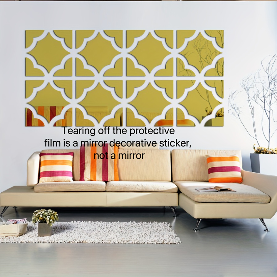 3d Acrylic Mirror Wall Sticker Bedside Makeup Mirror Sticker - Temu ...