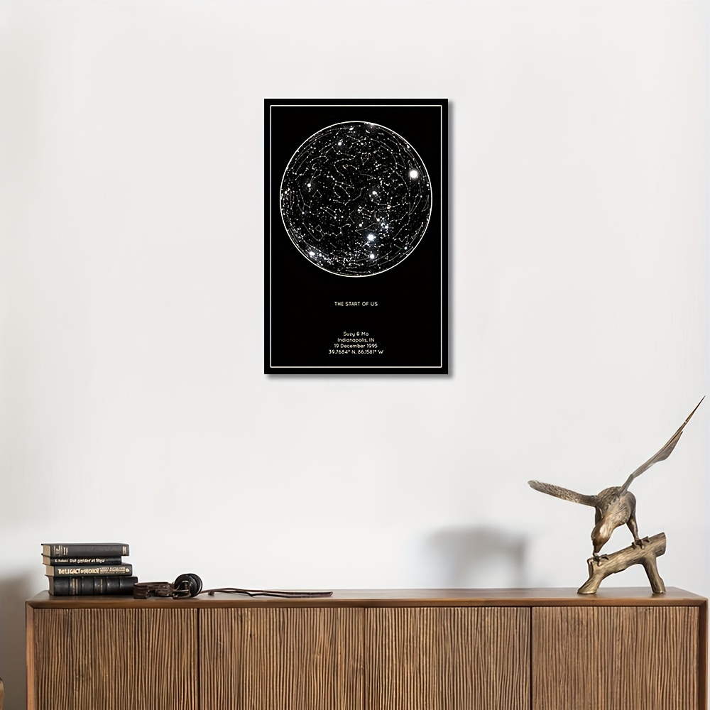 Star Constellation Map Star Chart Home Gifts Women Men - Temu