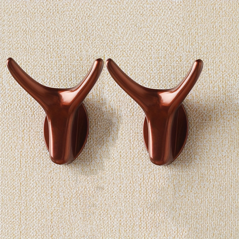 Ox Horn Shape Hook Creative Wardrobe Hanging Hook Double - Temu United ...