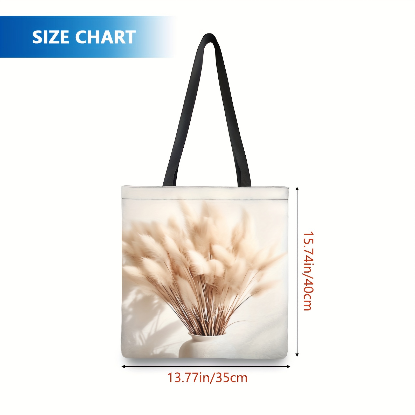 Nordic Print Tote Bag Large Capacity Shoulder Bag Women's - Temu Australia