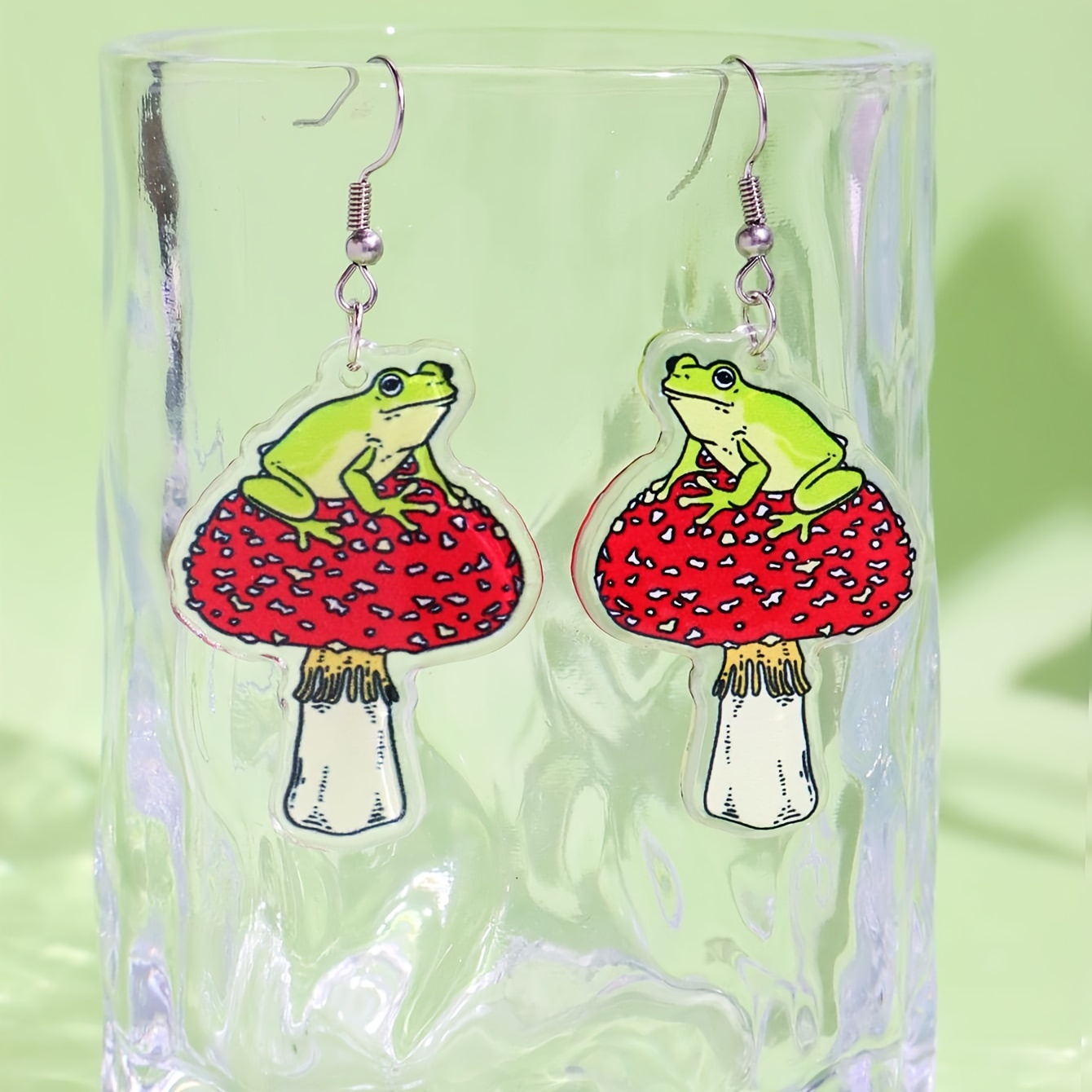 Creative Cartoon Dangle Earrings A Frog Playing Guitar - Temu United ...