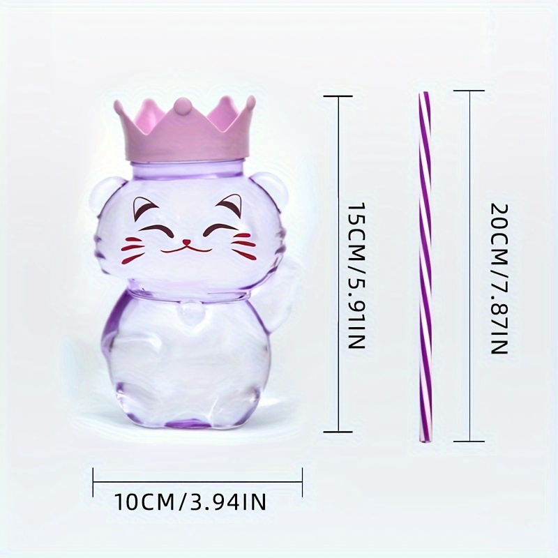Crown Fortune Cat Portable Portable Small Sippy Cup Juice - Temu United ...
