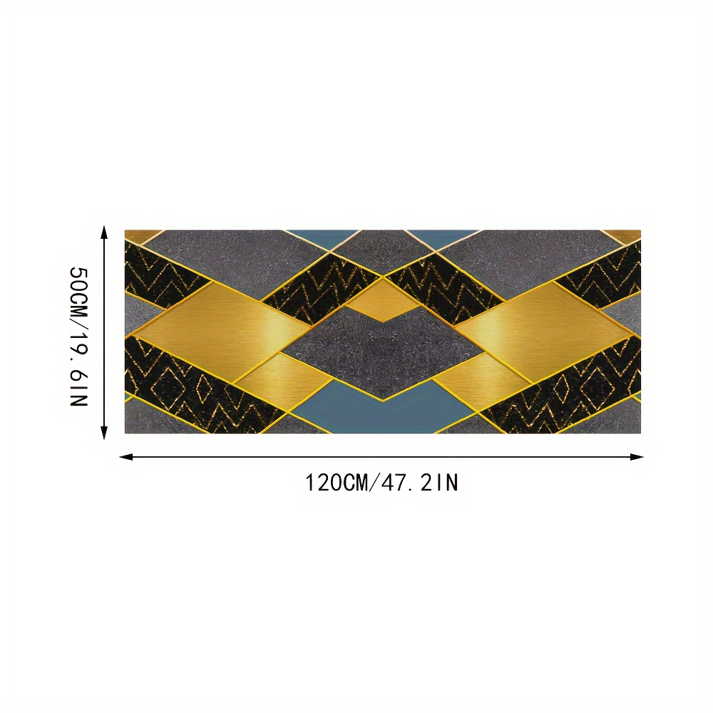 Nordic Geometric Home Decoration Rug Golden Luxury Living - Temu Ireland
