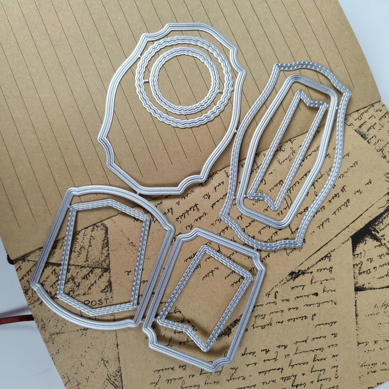 Flowers Metal Cutting Dies Stamps Sets Making Greeting Card - Temu