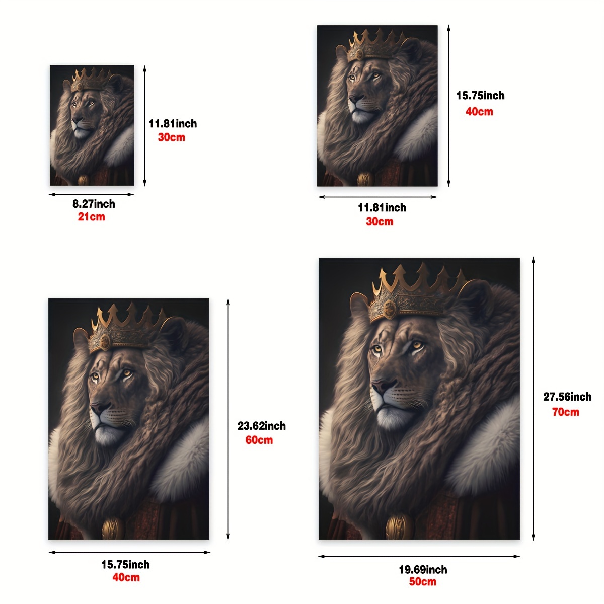 Unframed Canvas Poster Modern Art King Queen Prints - Temu United Kingdom