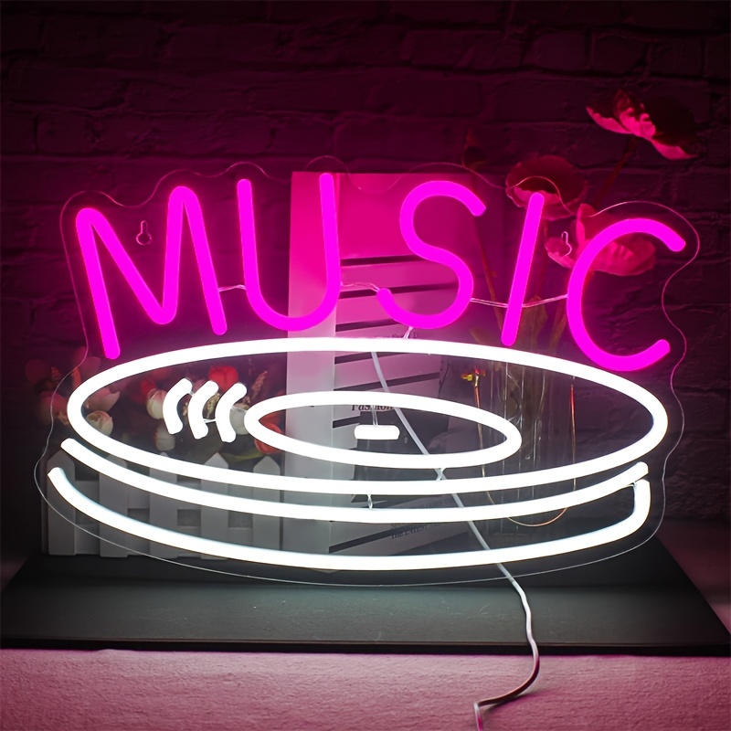 1pc neon light sign white pink shaped design - Temu Ireland