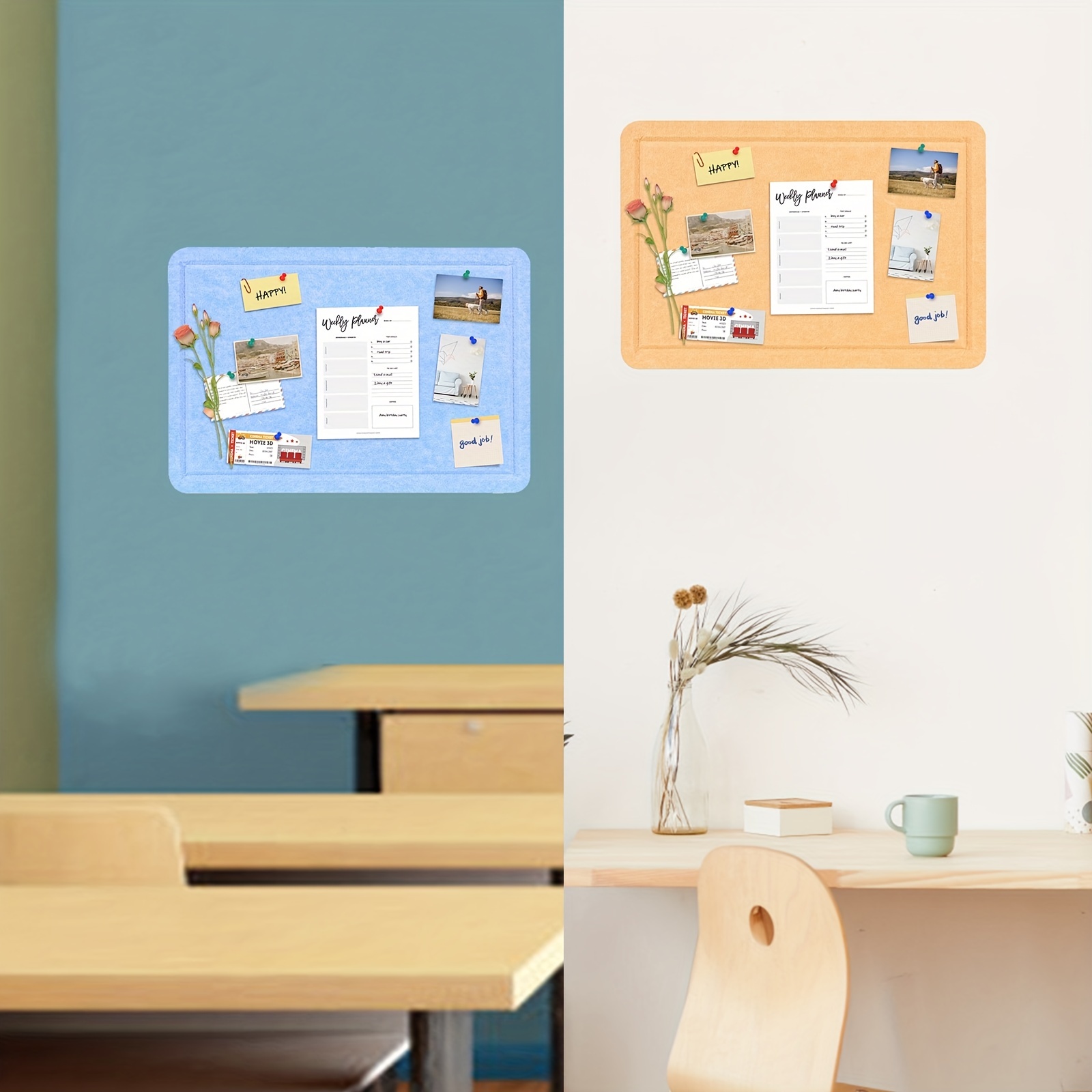 Bulletin Board Felt Pin Board Message Board Notice Board Temu