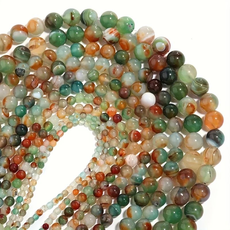 natural peacock red green two color agate beads - Temu Australia