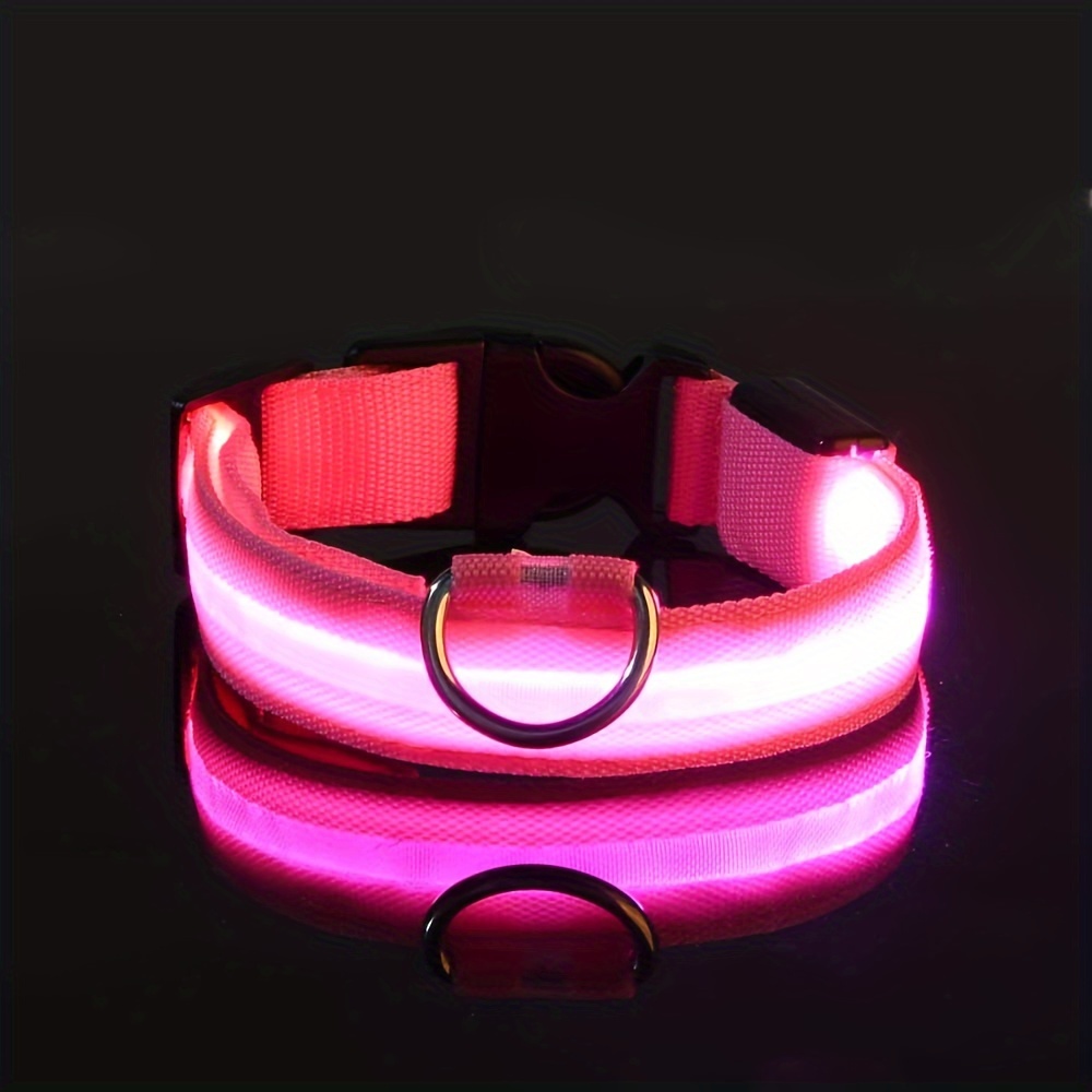 Led Dog Collar Bright High Visibility Lighted Glow Collar - Temu United ...