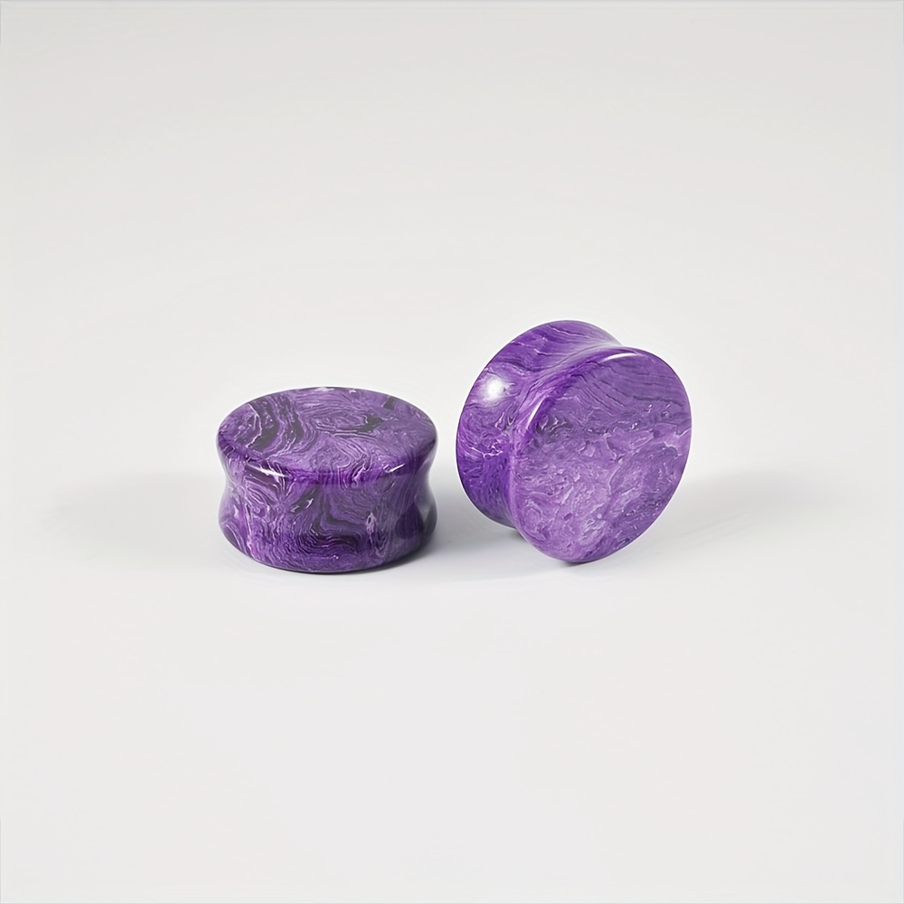 Purple Solid Ear Plug Ear Gauge Ear Tunnels Expander Plugs - Temu ...