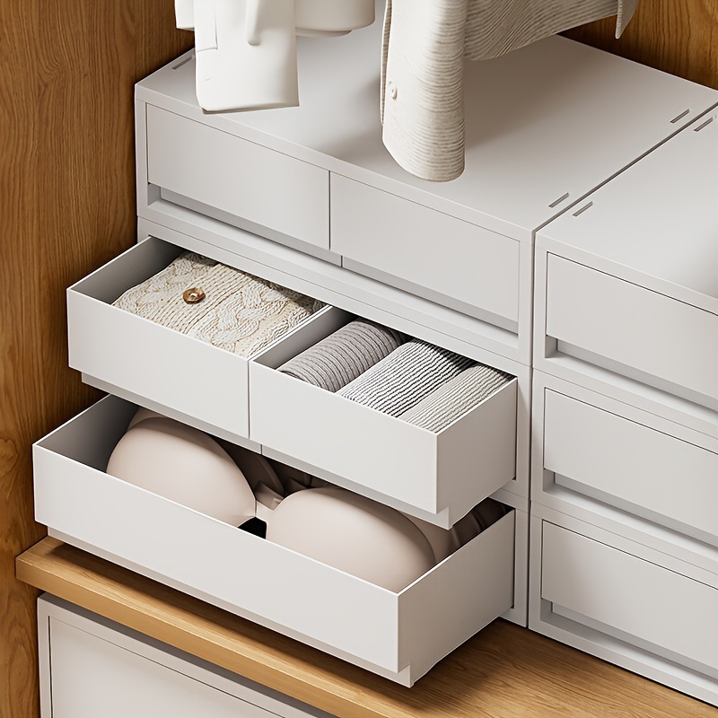 Clothes Storage Box Entryway Key Mask Double Grid Sorting - Temu