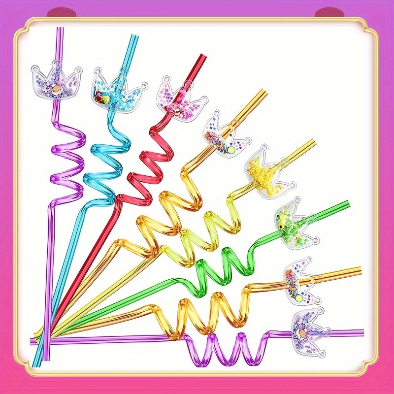 Straw Crown Spiral Straw Reusable Straw Milk Water Drinking - Temu Canada