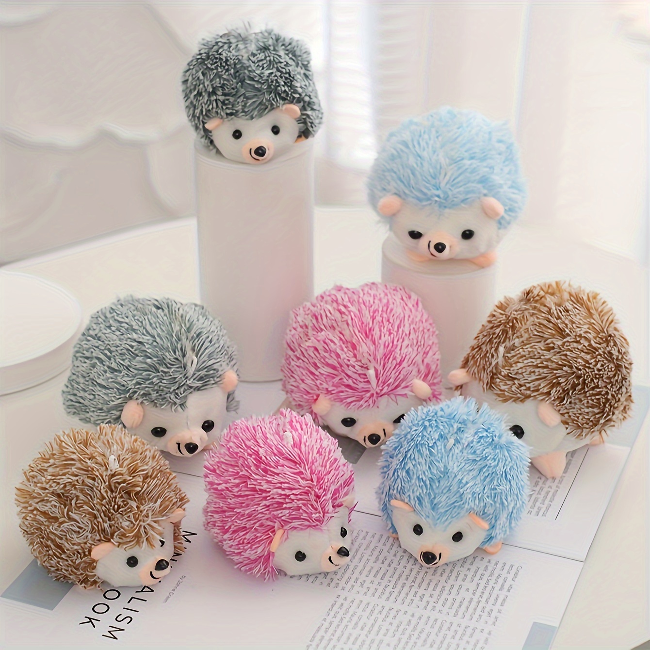 Random Color Hedgehog Design Pet Grinding Teeth Plush Toy - Temu New ...