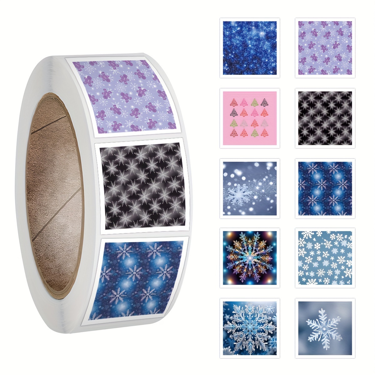 Snowflake Stickers Roll Winter Decals Water Botter Laptop - Temu Ireland