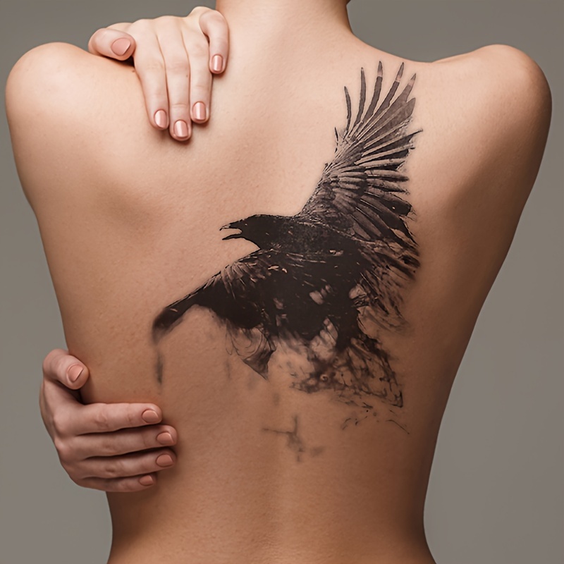 Crow Back Tattoo