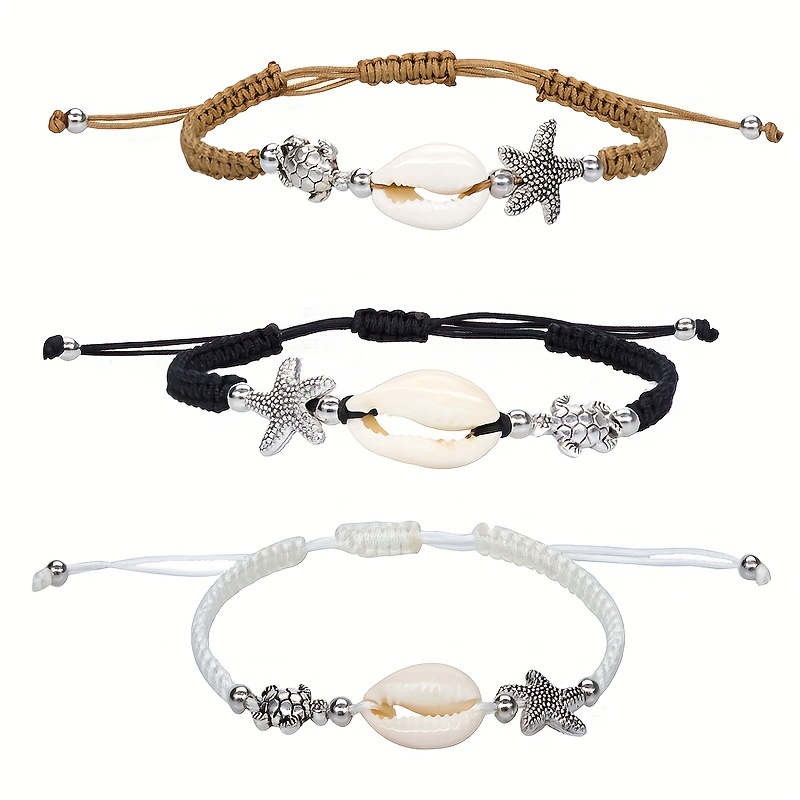 Starfish Shell Bracelet Small Turtle Bracelet Beach Surfing - Temu ...
