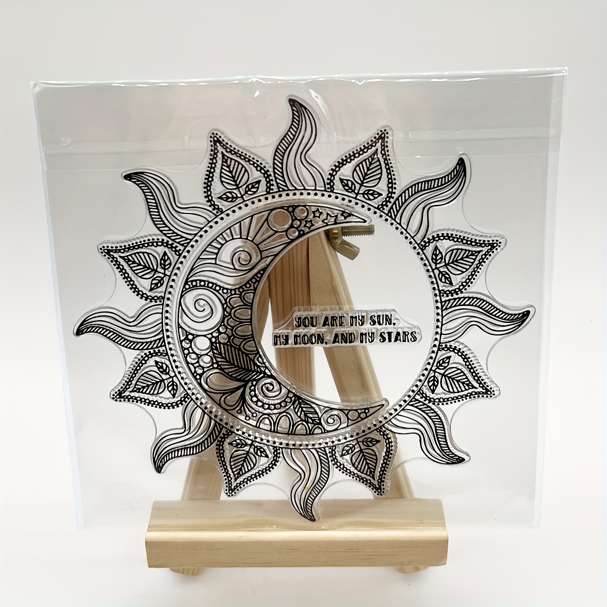 A Piece Of Transparent Clear Seal Stamps Vintage Sun Rune Classic ...